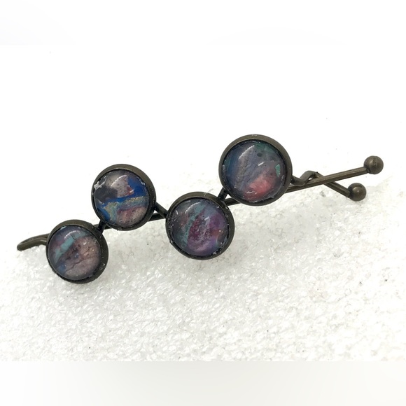 Hand Crafted | Accessories | Hair Pin Barrette Handmade 4 Hand Painted ...